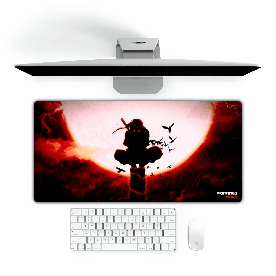 Itachi Uchiha Anime Desk Mat Extra Large (23x11x3) Printed Anime Deskm ...