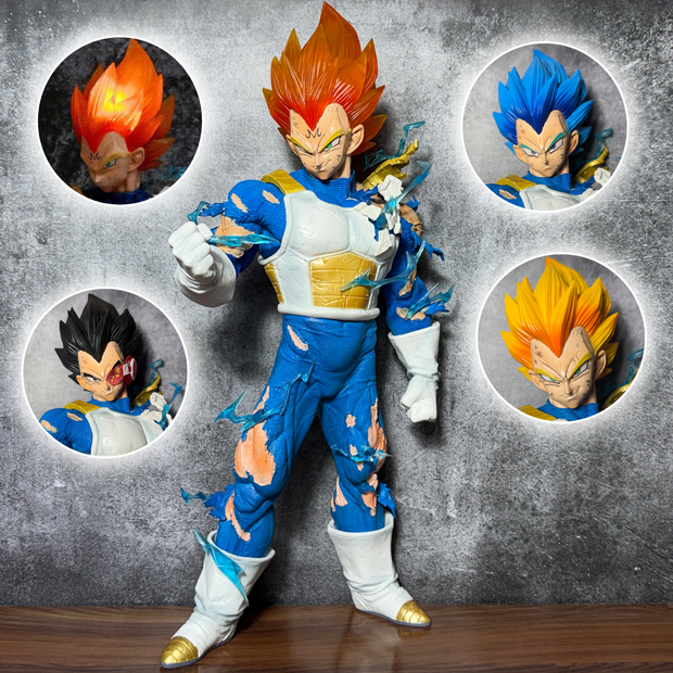 Premium Dragon Ball Z Vegeta With With LED 1 Head & 3 Interchangeable ...