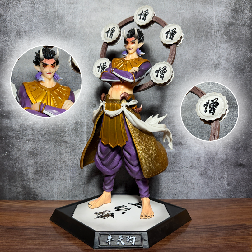 Hantengu Upper Rank 4 Kizuki Statue Anime Action Figure Demon Slayer P ...