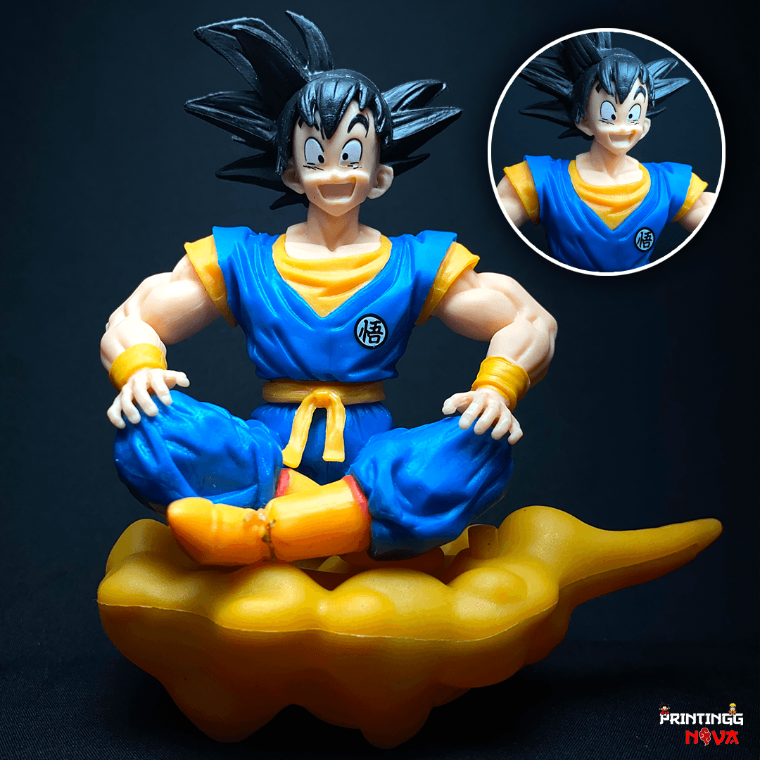 Dragon Ball Z Goku Riding Nimbus PVC Action figure [14 cm] || DRAGON B ...