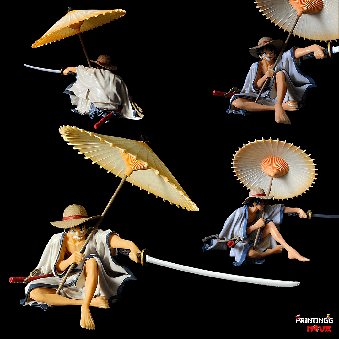 One Piece Limited Edition Monkey D. Luffy Samurai With Umbrella PVC Ac ...