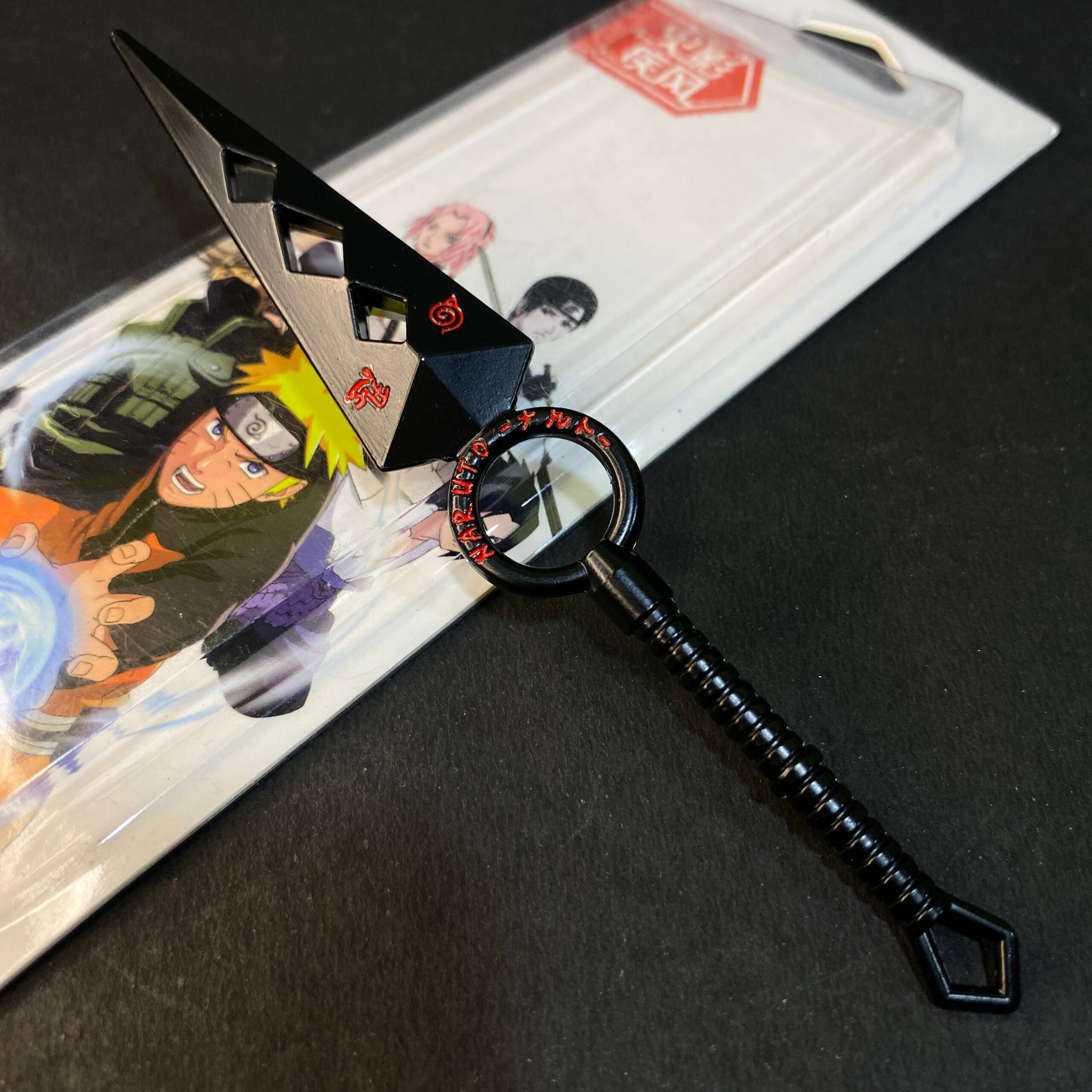 NARUTO METAL KUNAI WEAPON SASUKE UCHIHA [16 cm] KNIFE MODEL 4 || NARUT ...