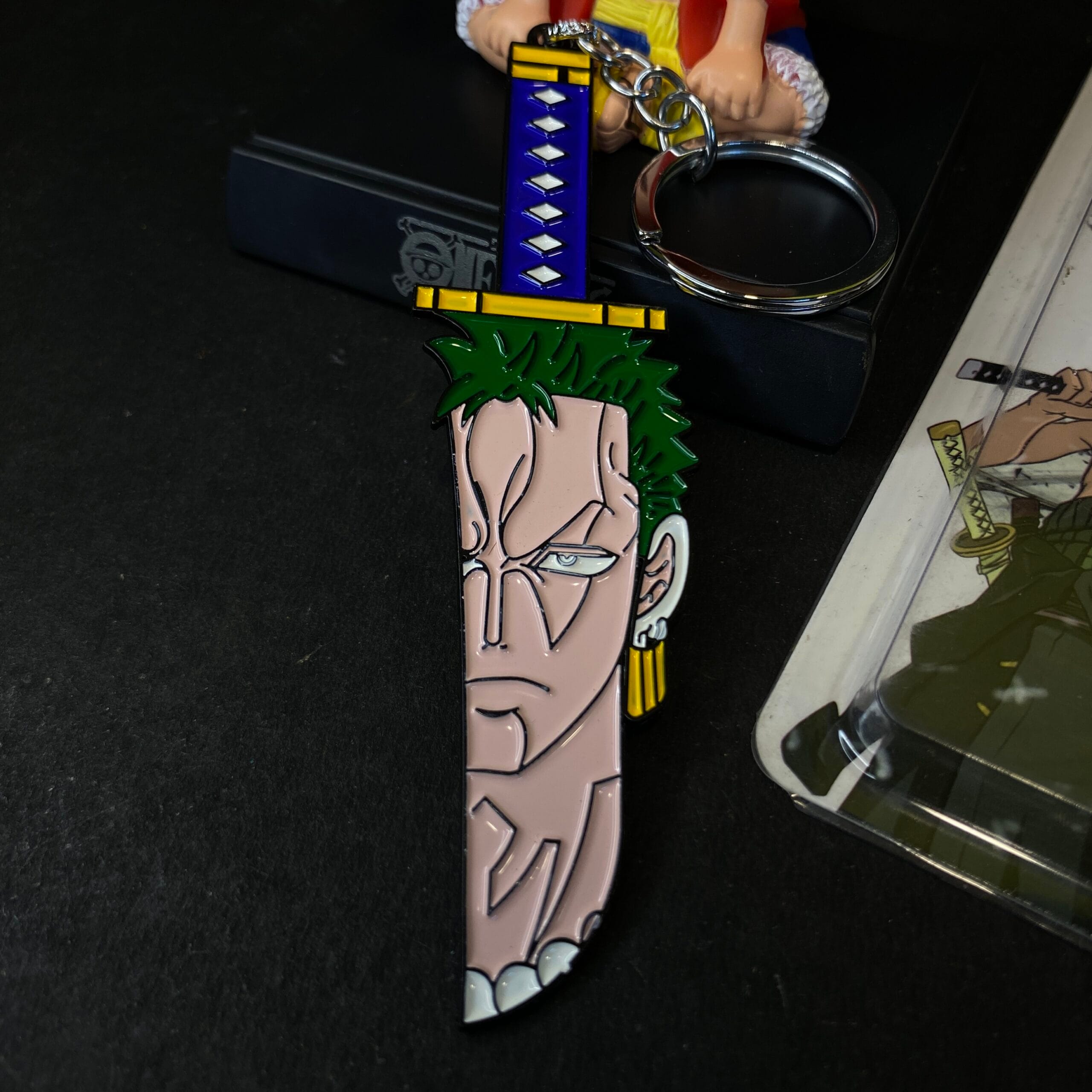 One Pice Roronoa Zoro Famous Knife Metal Sword [13 cm] Keychain Keyrin ...